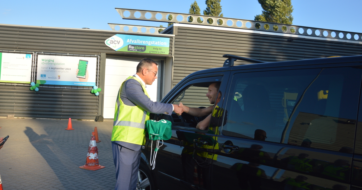 Opening reserveringssysteem afvalbrengstation in Ede - ACV Groep